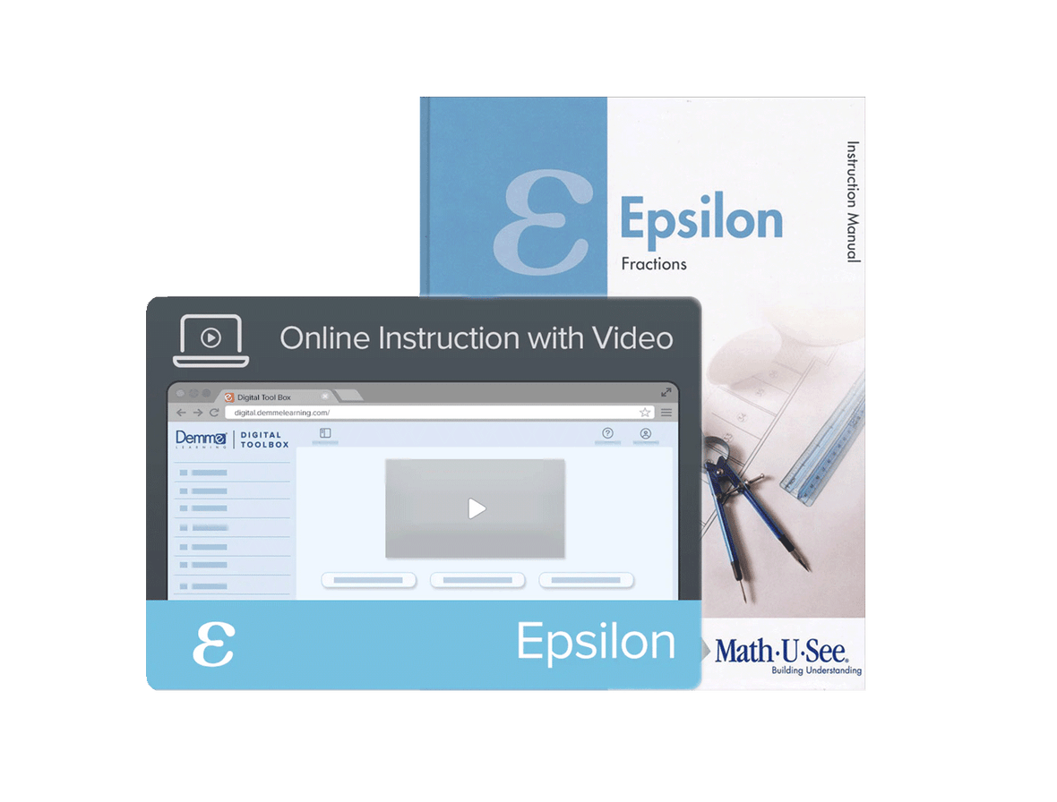 Math-U-See Epsilon Instruction Manual + Online Instruction with Video ...