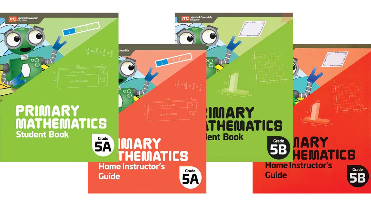 Singapore Primary Math 5A/5B 2022 Edition | Sonlight